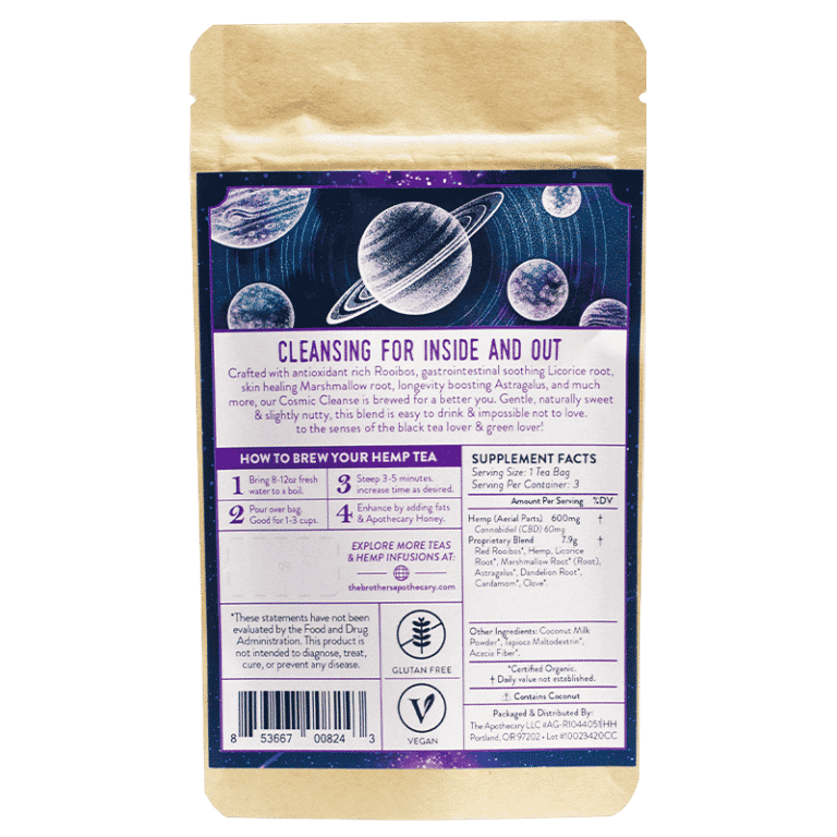 Cosmic Cleanse CBD Tea | Rooibos | The Brothers Apothecary