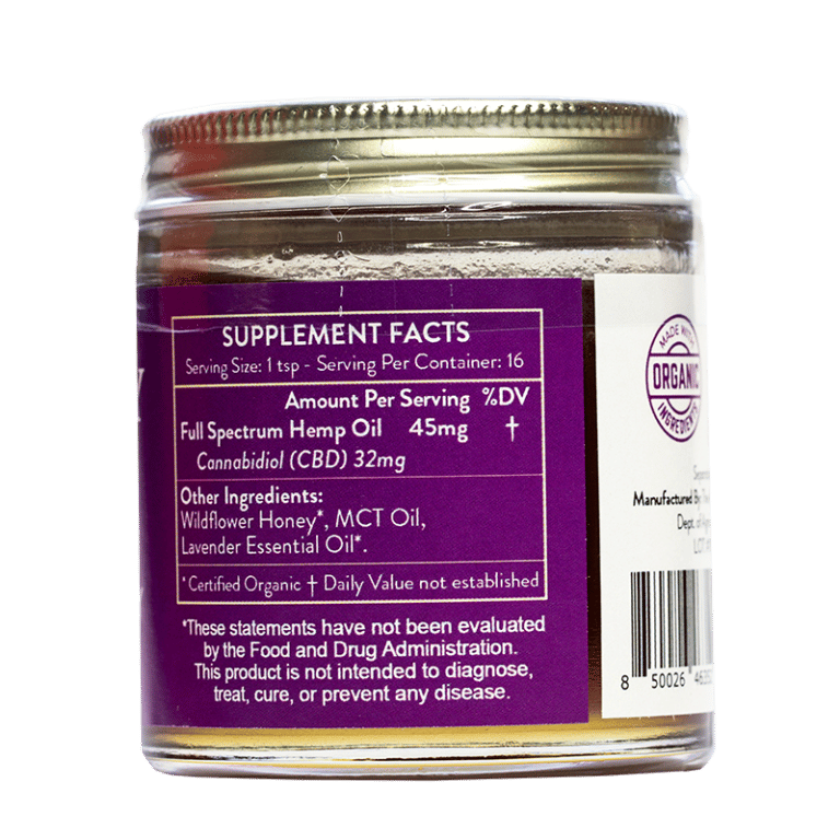 CBD Honey | Organic Lavender | The Brothers Apothecary