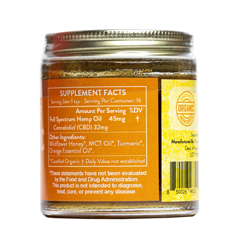 Orange Turmeric | CBD Honey | The Brothers Apothecary