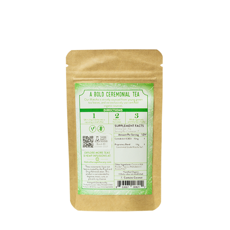 Mighty Matcha | CBD Matcha | The Brothers Apothecary